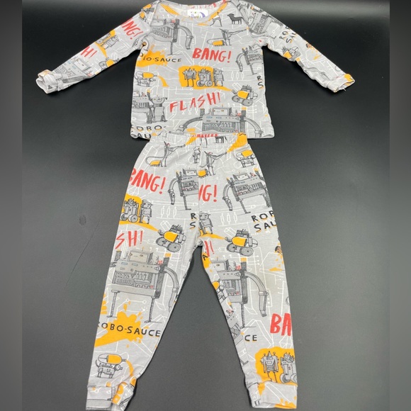 Books To Bed 12 Months kids PJ Robosauce themed Pajamas